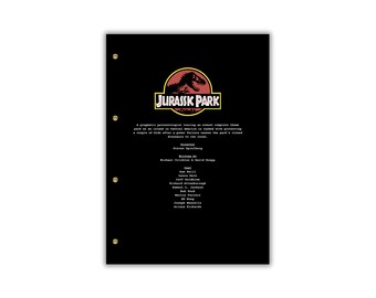 Jurassic Park Screenplay Scene digital Download Print at Home Welcome ...