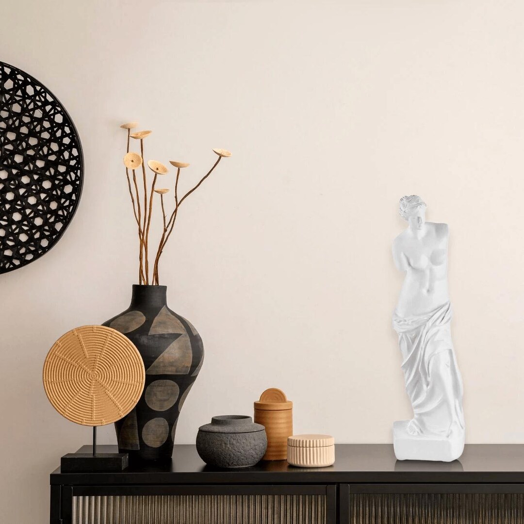 Greek Goddess Statue – Aphrodite Figurine, White Polyresin Sculpture ...