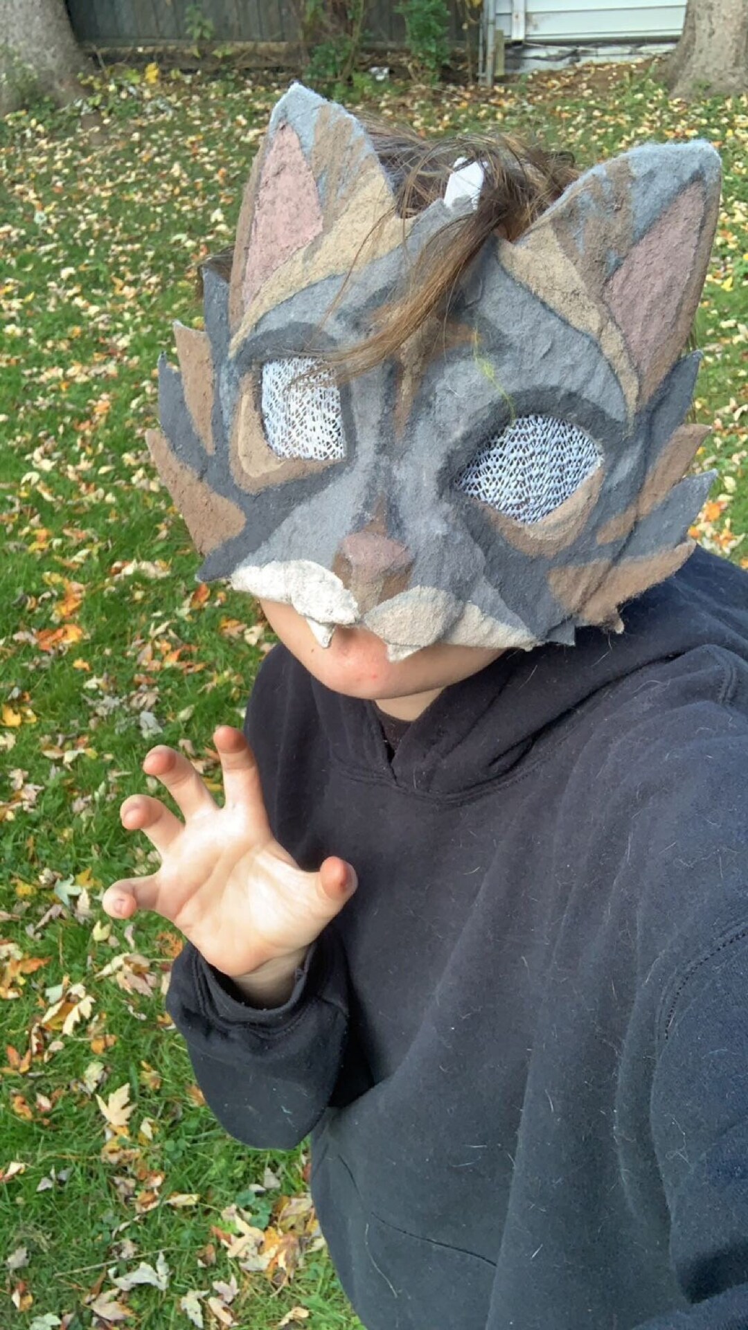 Feline Cardboard Therian Mask - Etsy
