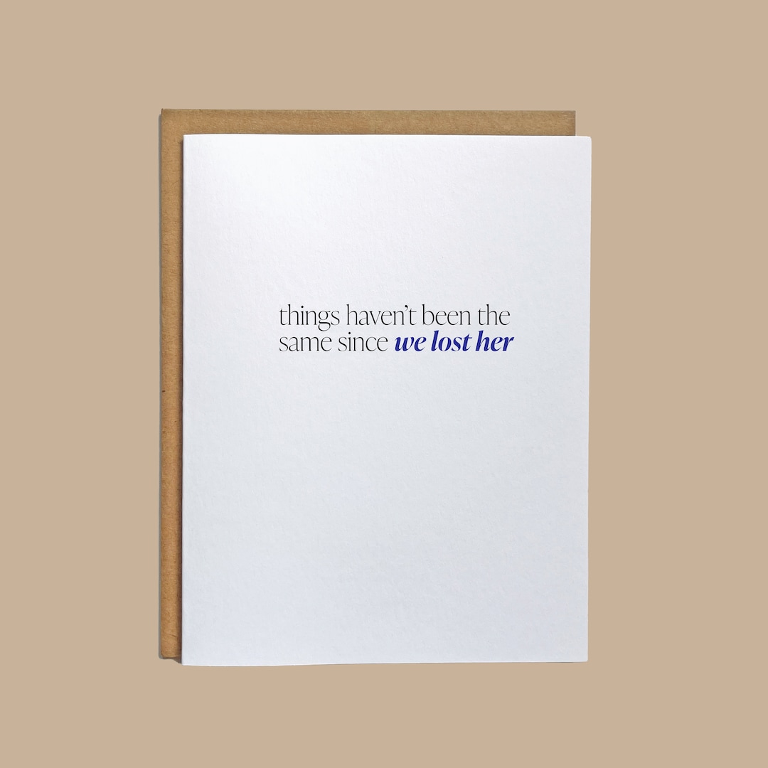 We Lost Her Empathy Card for Miscarriage, Grief, Sympathy, Condolence ...