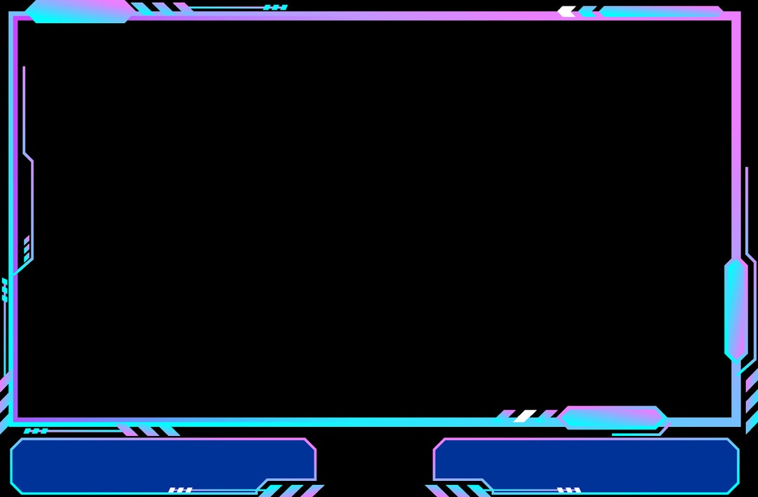 Gradient Neon Webcam Overlay and Frame - Etsy