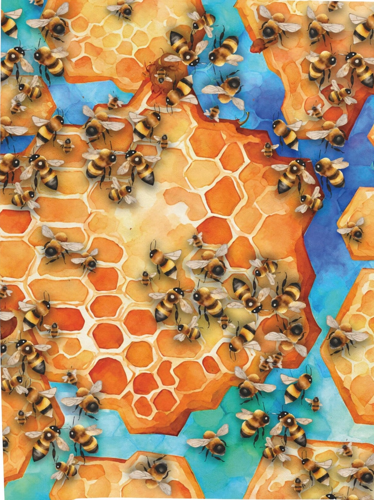 Cottagecore Honeycomb and Bees Blanket Gift for Friends of Bees, Gift ...