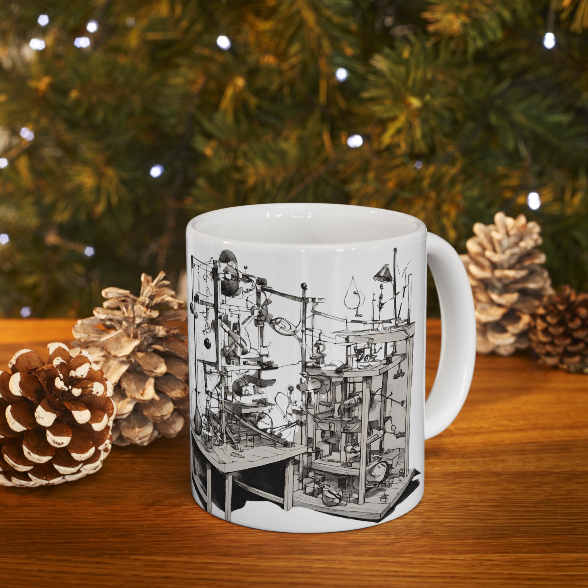 Rube Goldberg Machine Mug, Laboratory Gift for Teacher, Scientist ...