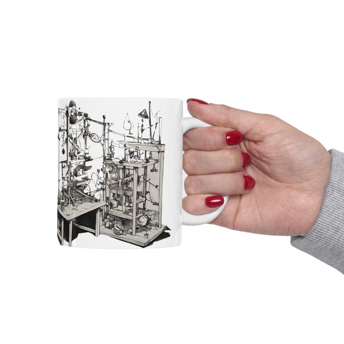 Rube Goldberg Machine Mug, Laboratory Gift for Teacher, Scientist ...