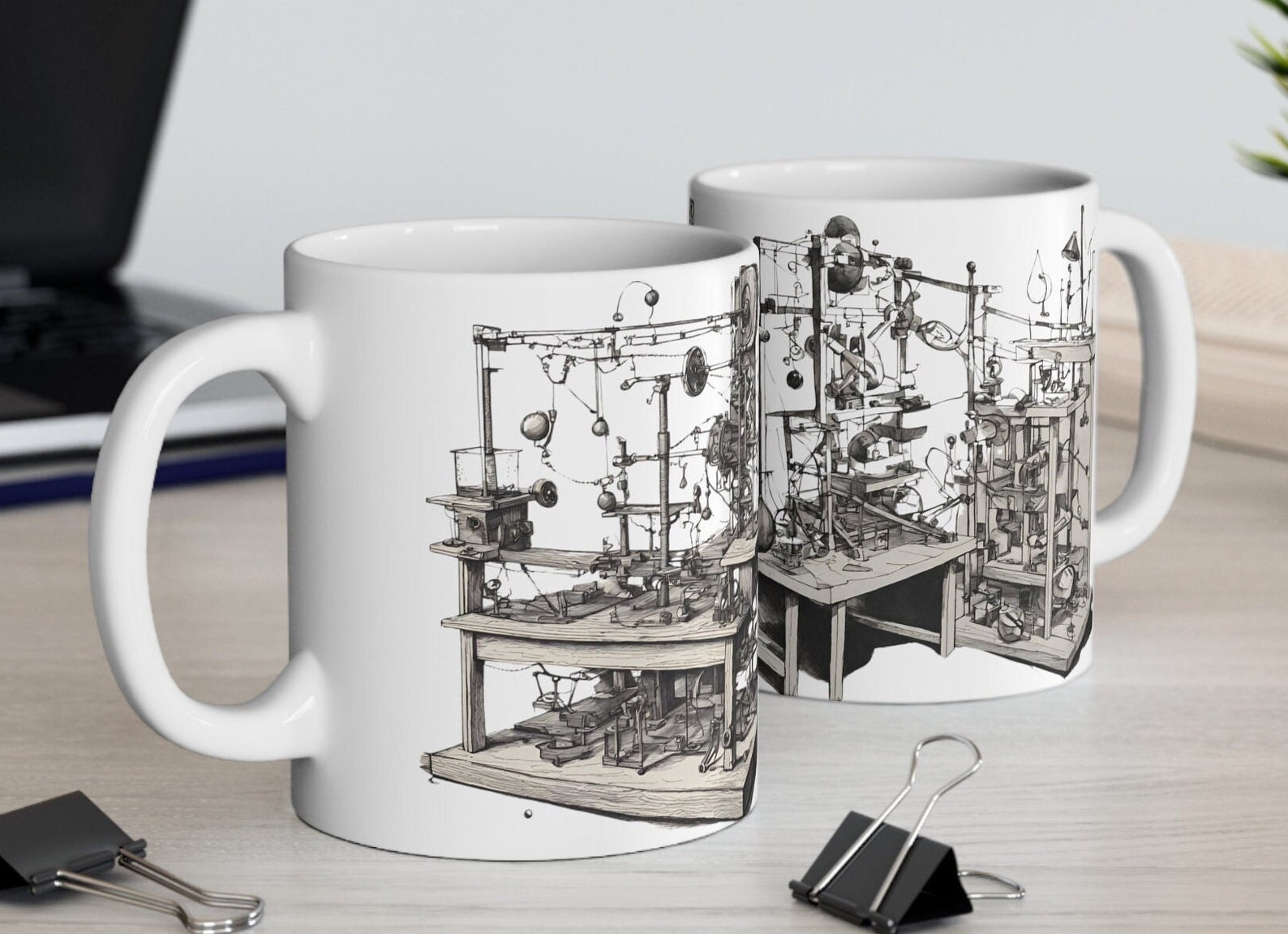 Rube Goldberg Machine Mug, Laboratory Gift for Teacher, Scientist ...