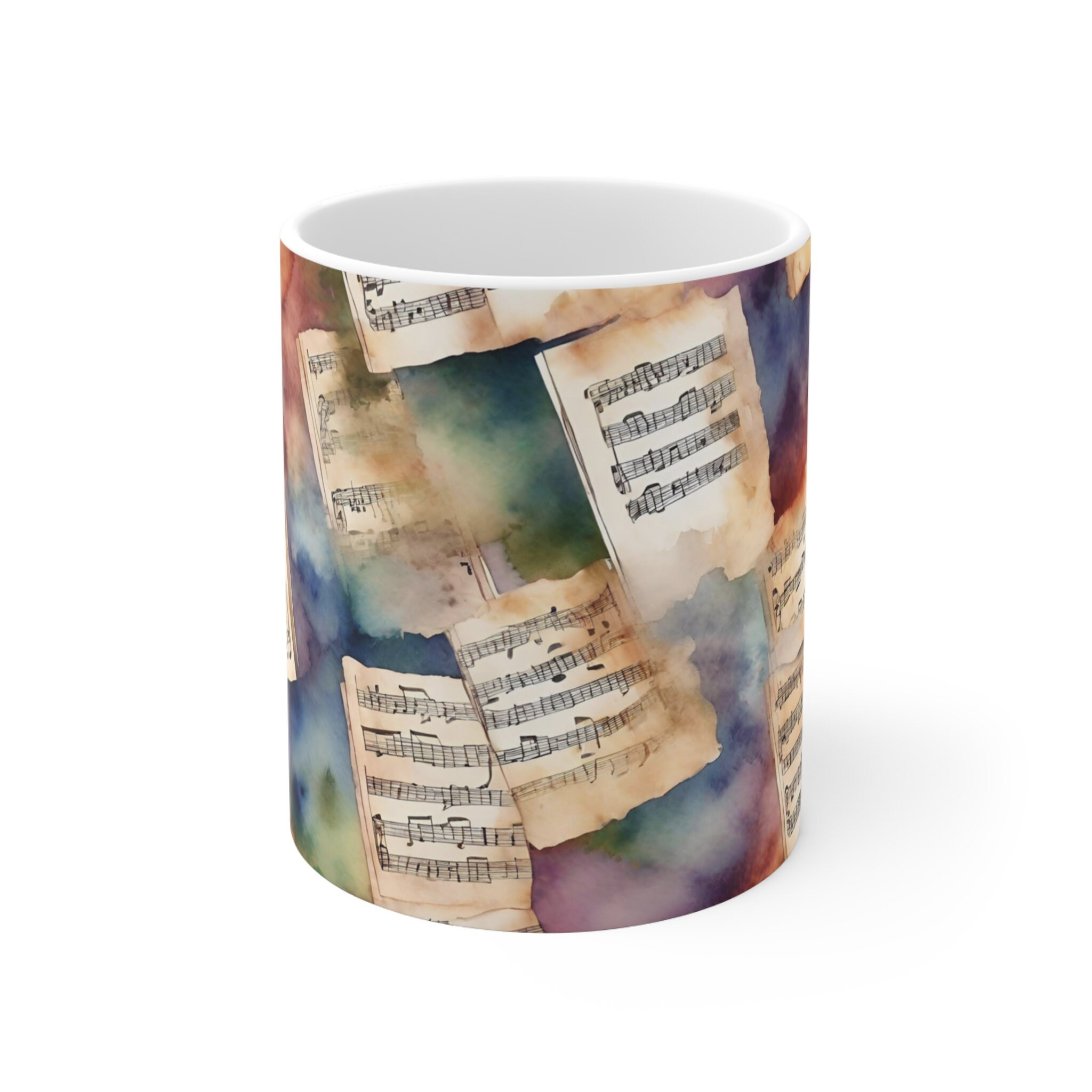Colorful Music Mug, Music Lover Gift Mug, Musical Gift for Musician ...