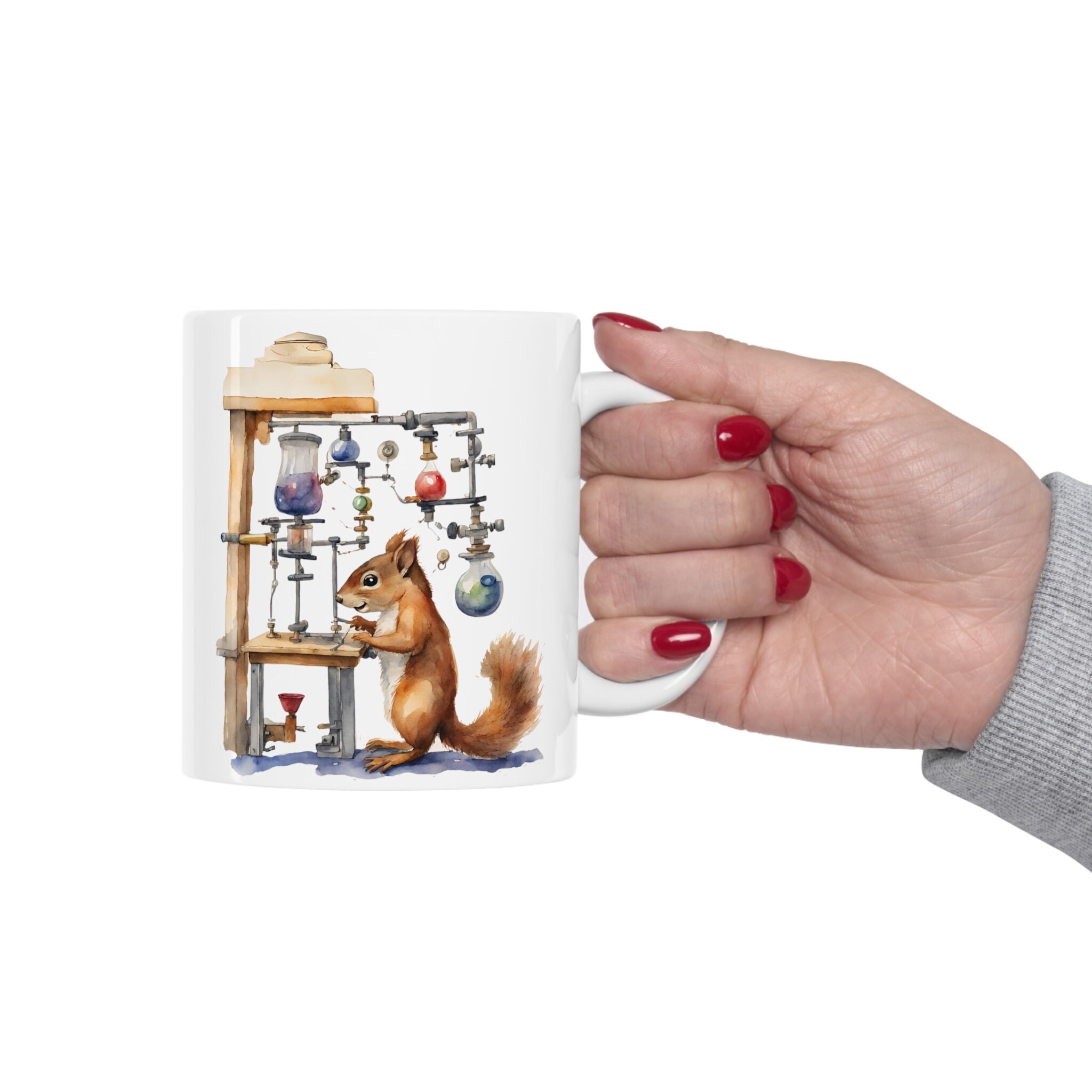 Science Squirrel Mug, Laboratory Mug, Weird and Strange Mug Gift for ...