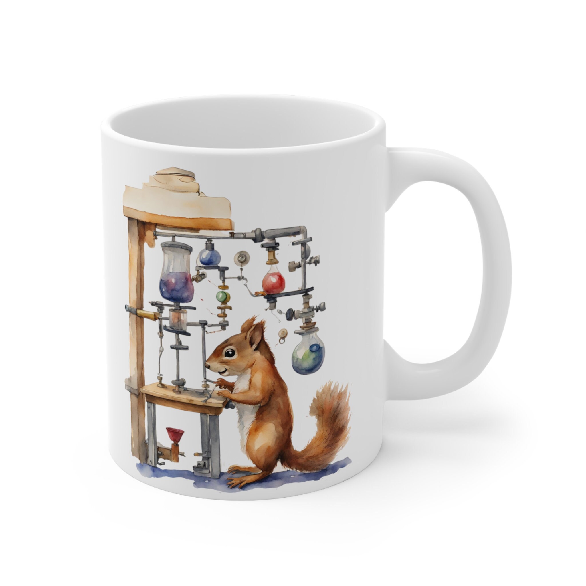 Science Squirrel Mug, Laboratory Mug, Weird and Strange Mug Gift for ...