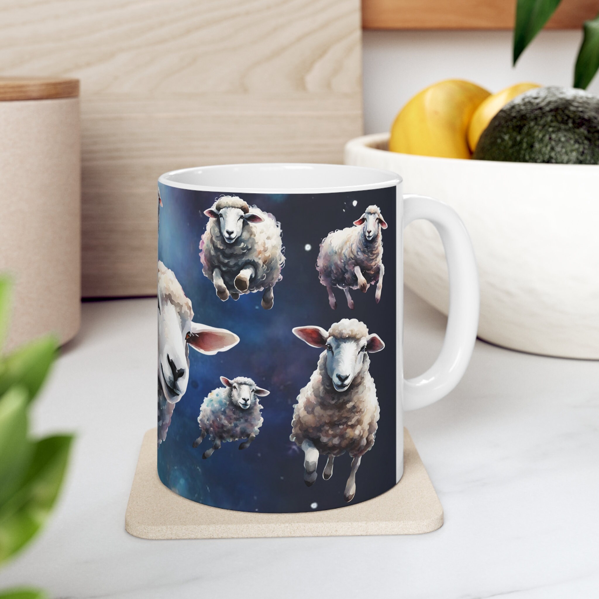 Sheep in Space Mug, Weird and Strange Mug, Gift for Teacher Scientist ...