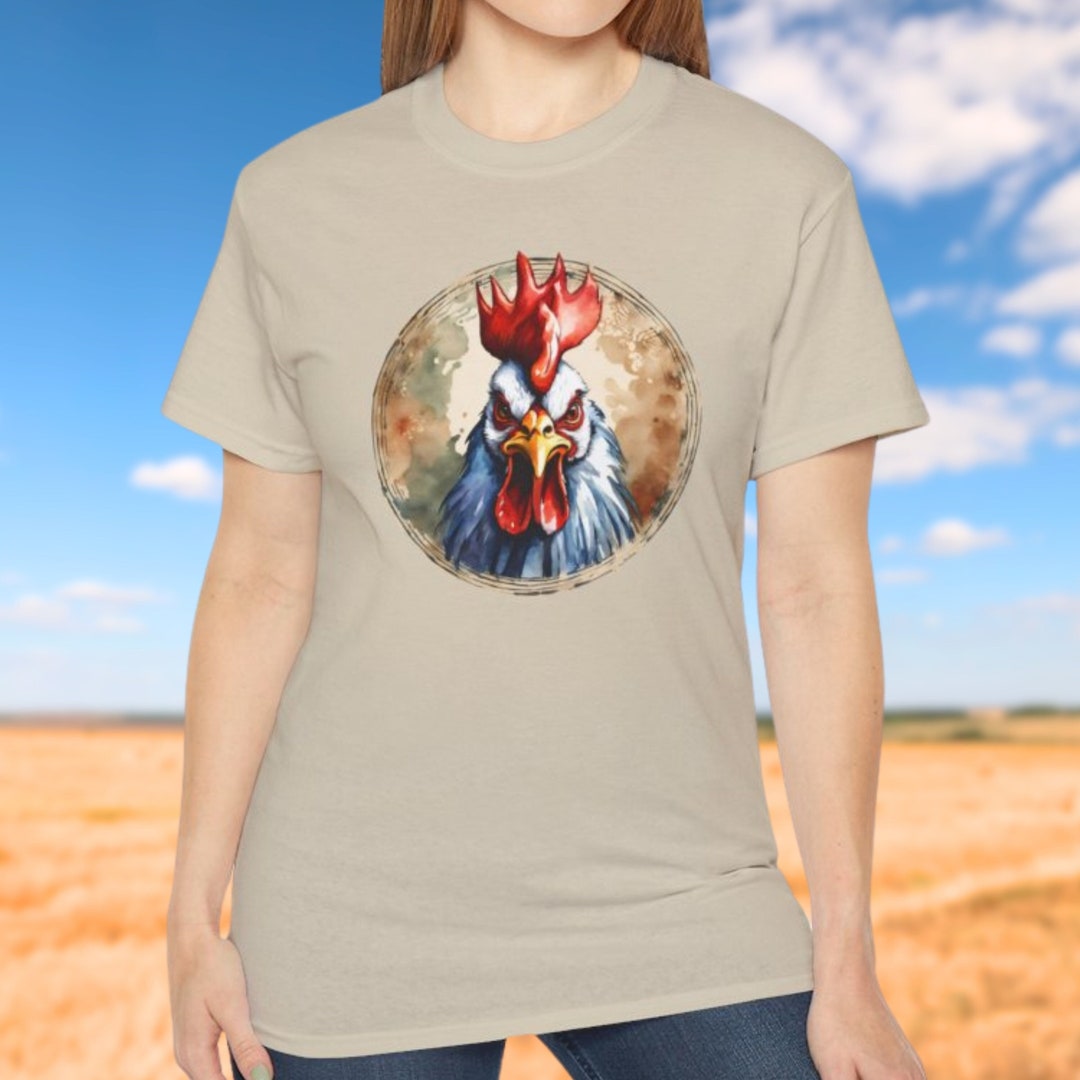 Funny Chicken Shirt for Rooster and Evil Bird Lovers, Unisex Ultra ...