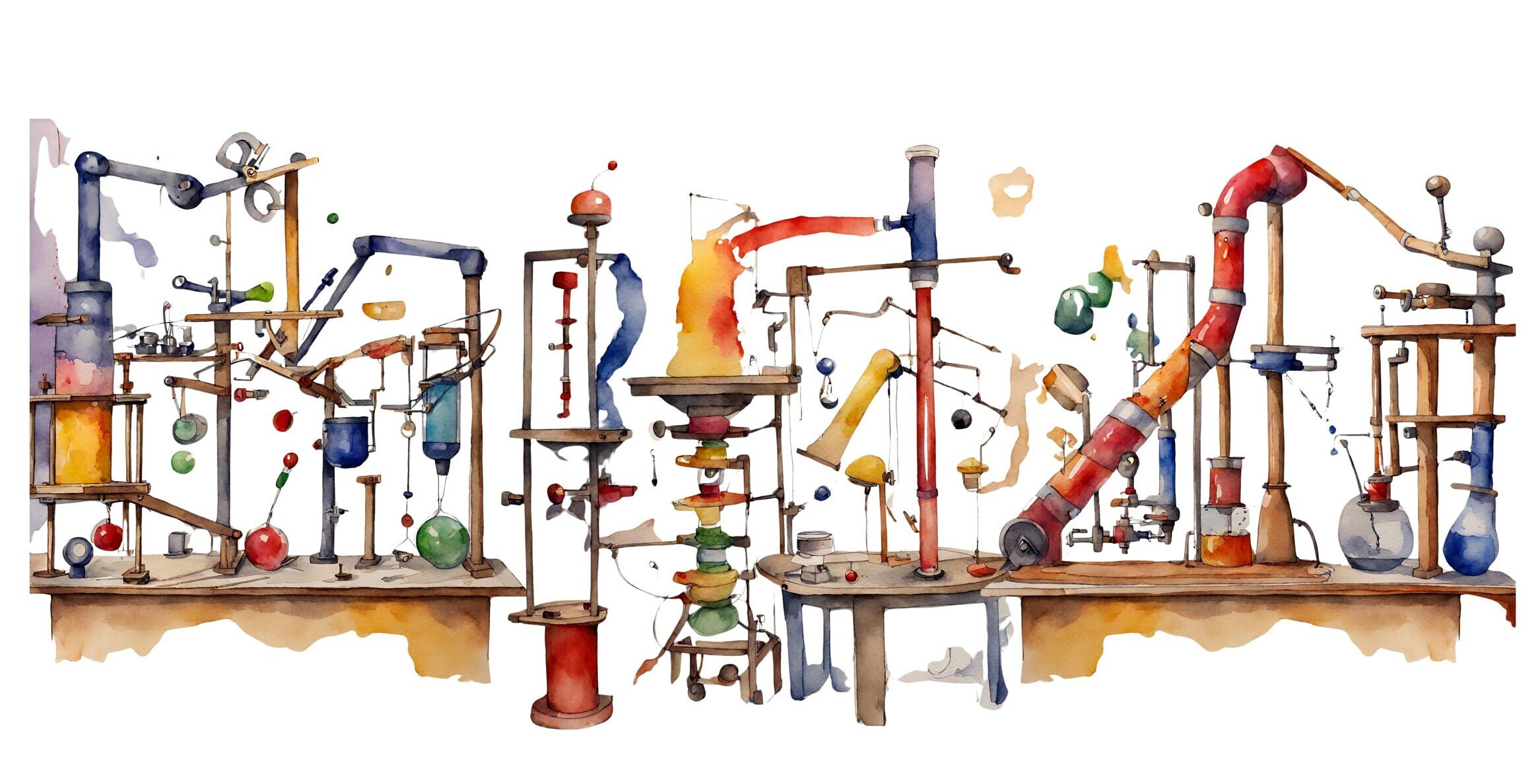 Rube Goldberg Machine Mug, Colorful Laboratory Gift for Teacher ...