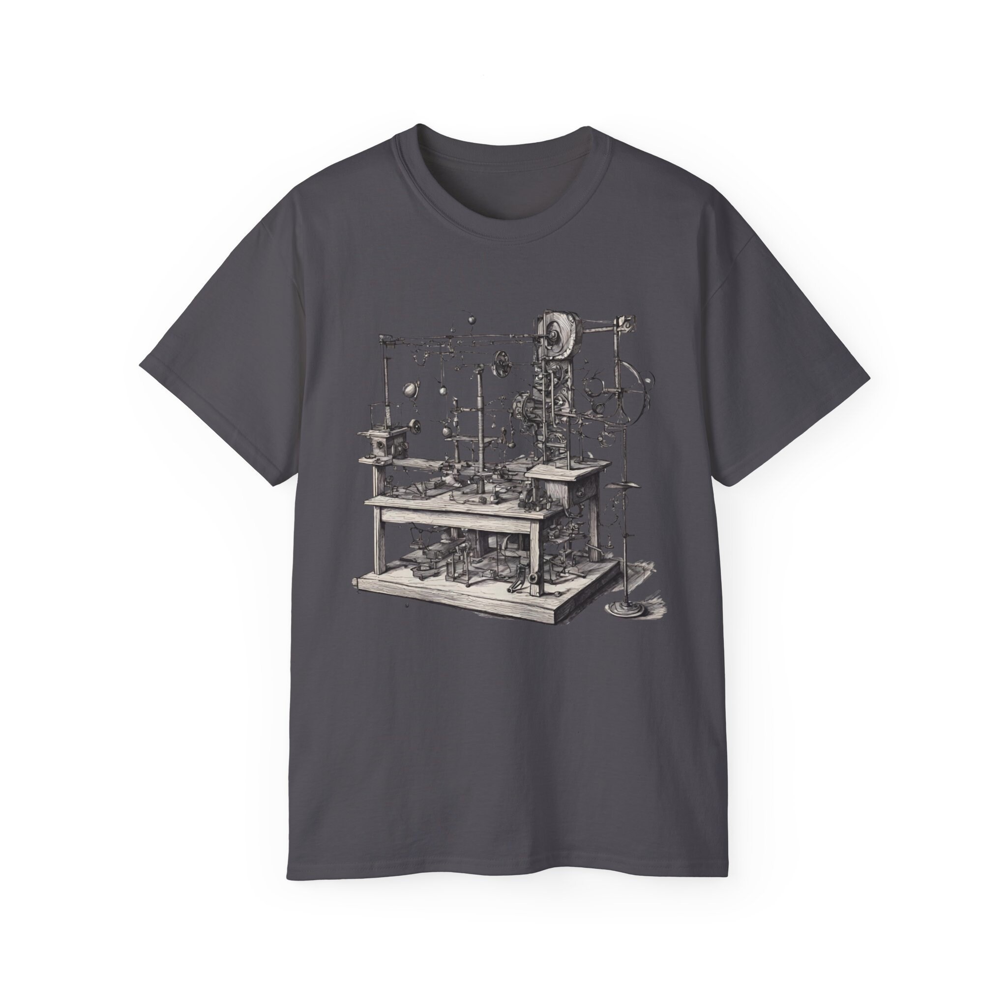 Science Workshop T-shirt, Rube Goldberg Laboratory, Weird and Strange ...