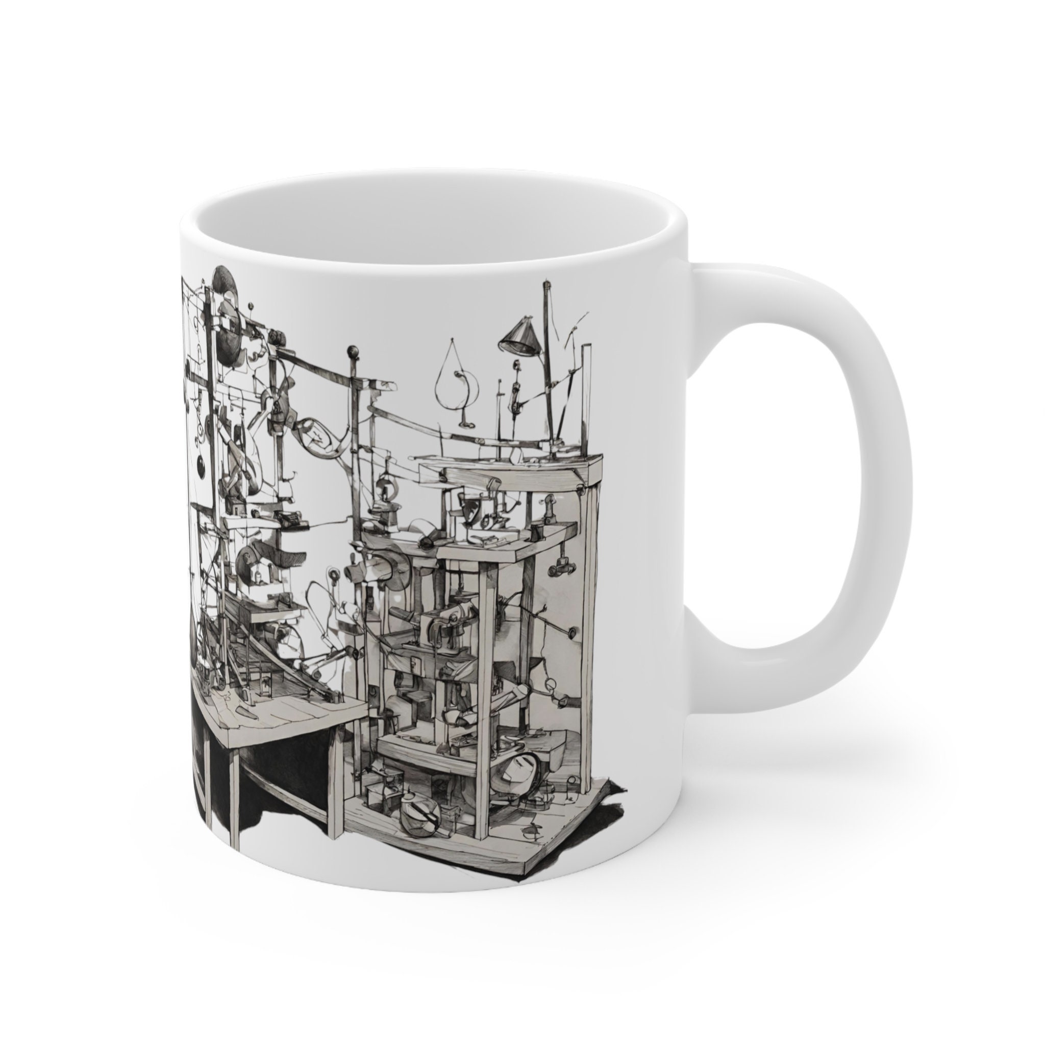 Rube Goldberg Machine Mug, Laboratory Gift for Teacher, Scientist ...