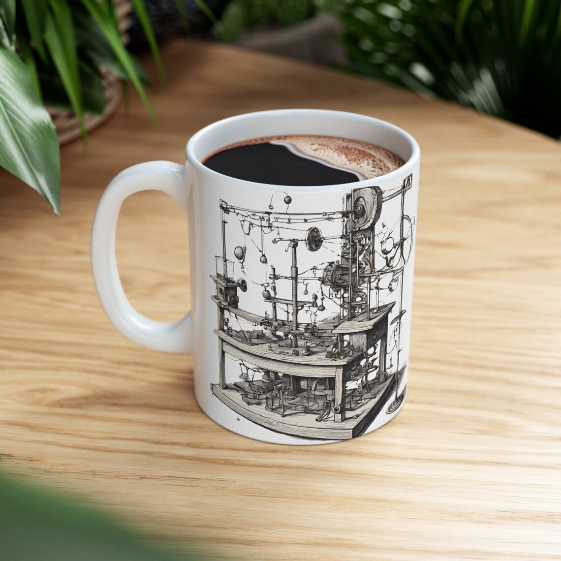 Rube Goldberg Machine Mug, Laboratory Gift for Teacher, Scientist ...