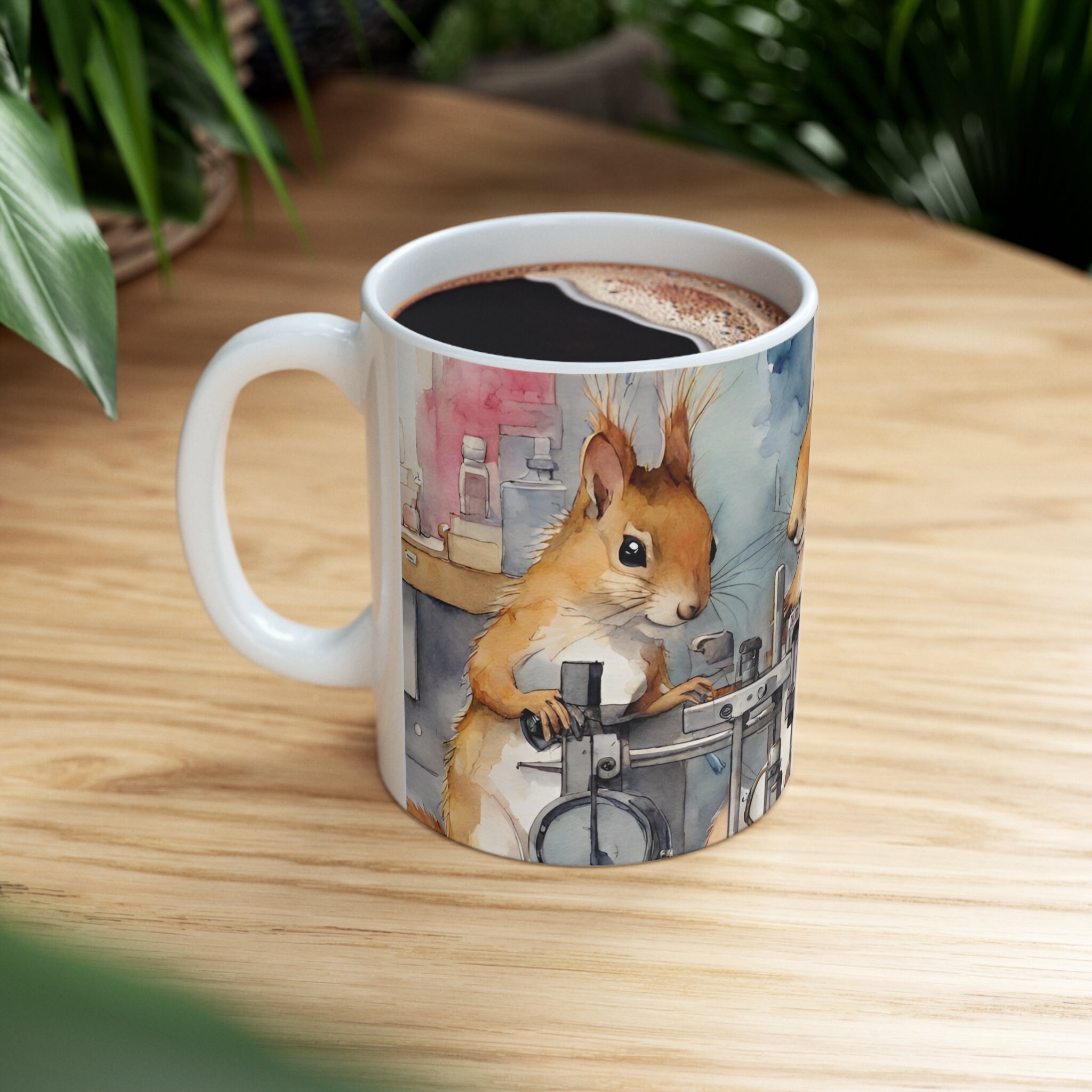 Science Squirrel Mug, Laboratory Mug, Weird and Strange Mug Gift for ...