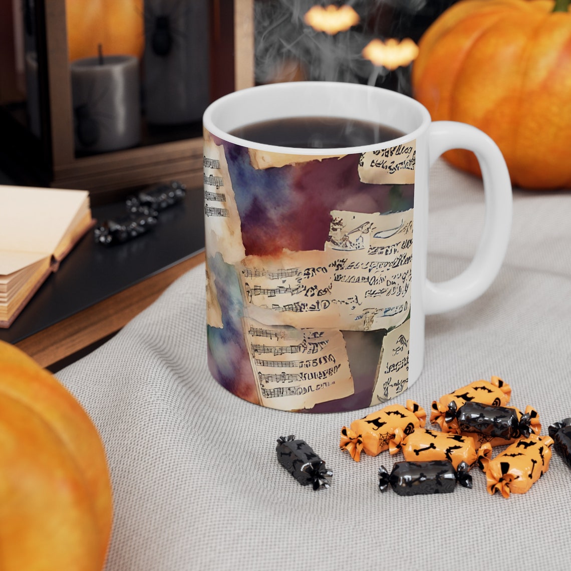 Colorful Music Mug, Music Lover Gift Mug, Musical Gift for Musician ...