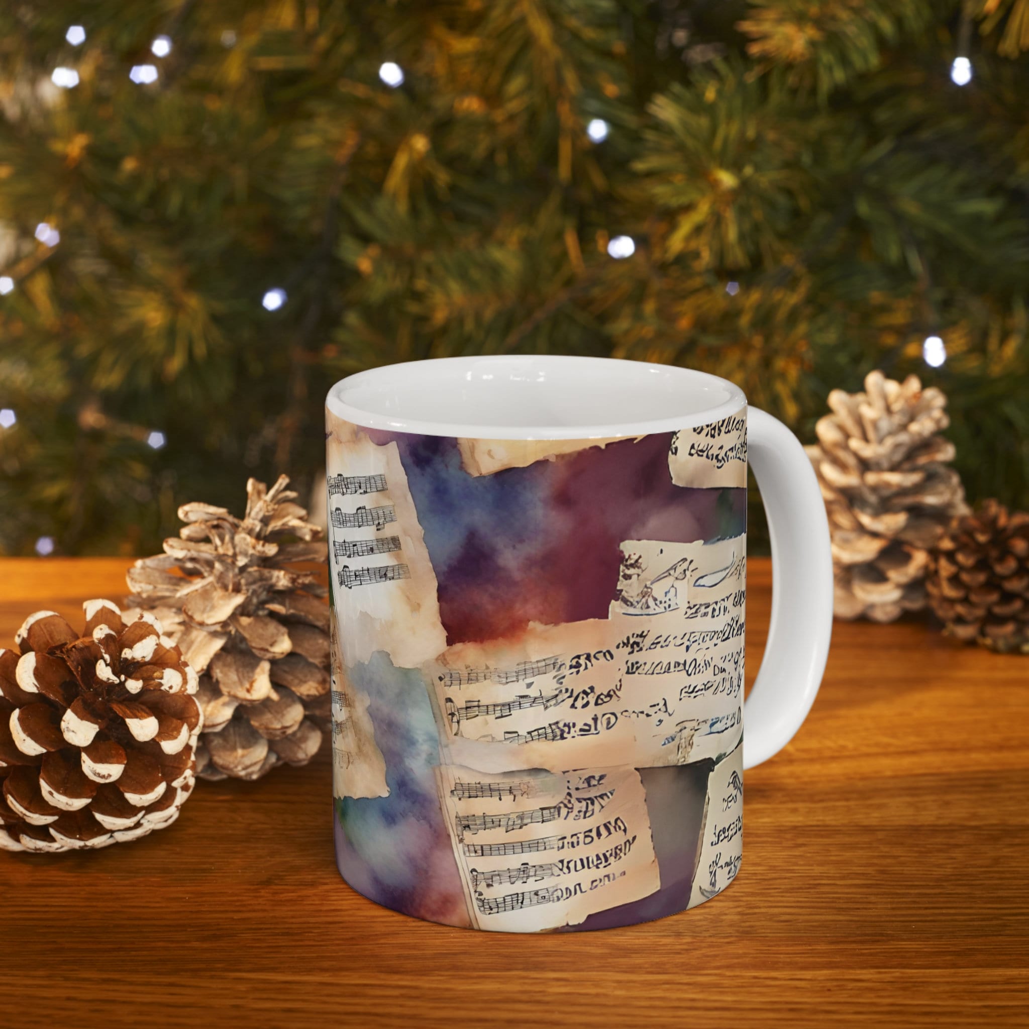 Colorful Music Mug, Music Lover Gift Mug, Musical Gift for Musician ...