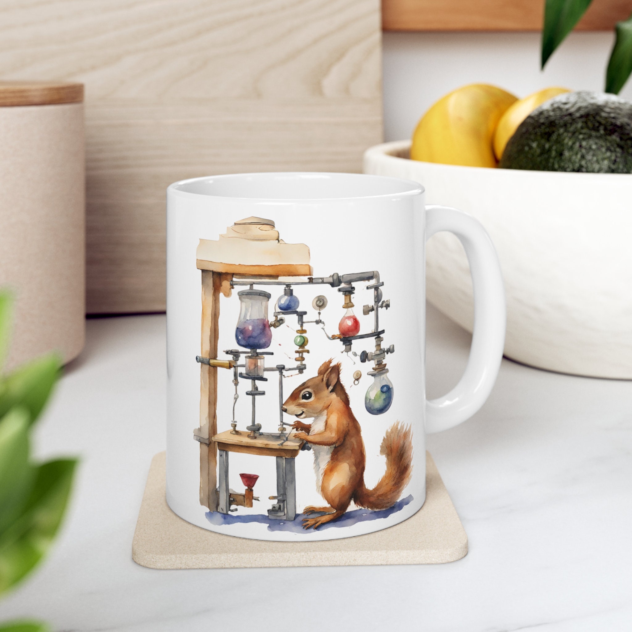 Science Squirrel Mug, Laboratory Mug, Weird and Strange Mug Gift for ...