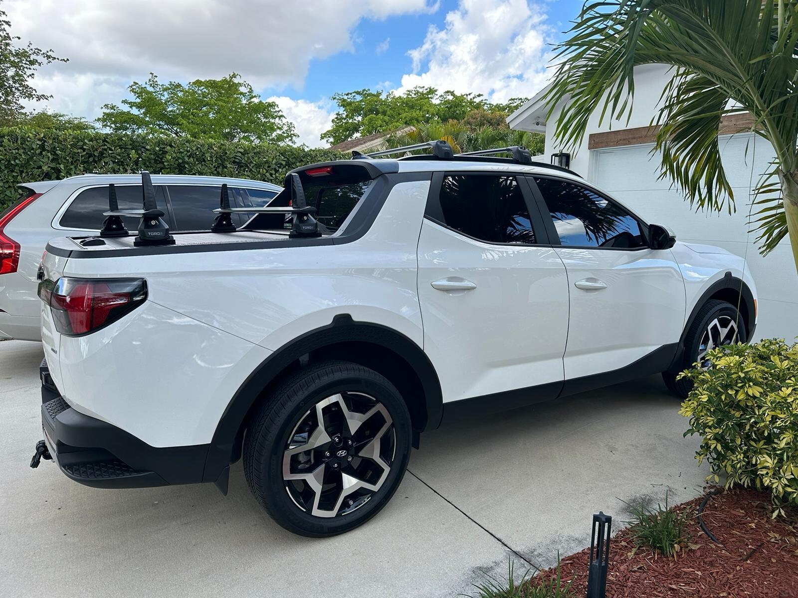 For Hyundai Santa Cruz Truck Aluminium Bed Rack Cross Bar Roof ...