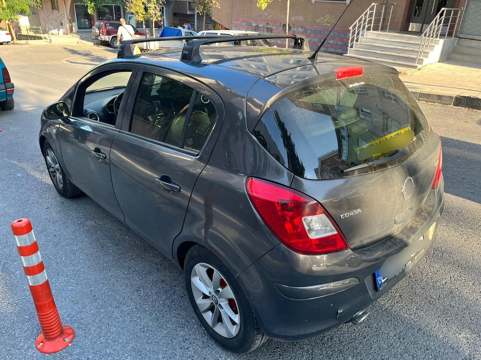 Opel Corsa D Roof Rack Cross Bar Metal Bracket Fix Point Alu Silver ...