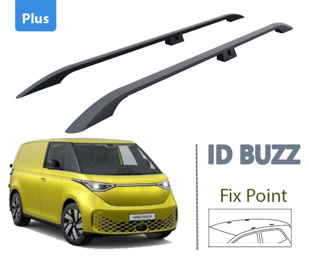 Volkswagen Id Buzz Aluminium Roof Rails Black - Etsy