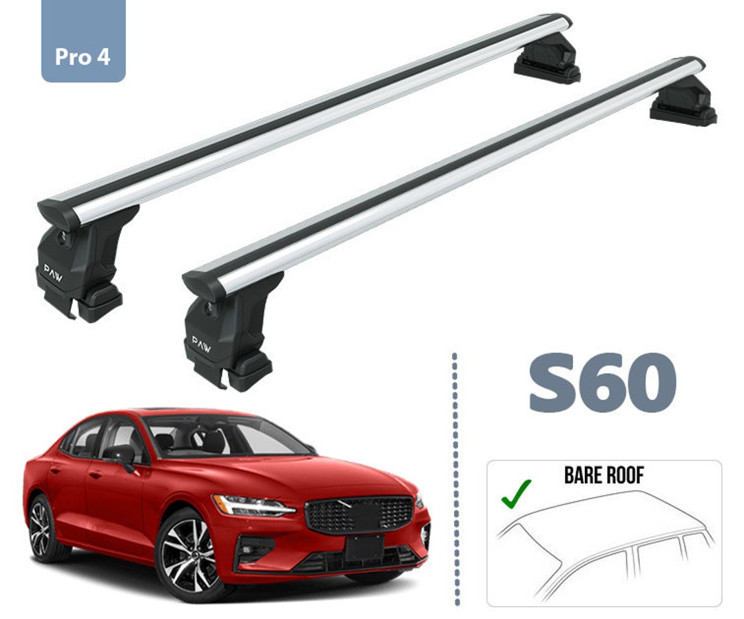Volvo S60 Sedan Roof Rack Cross Bars Metal Bracket Normal Roof Alu ...
