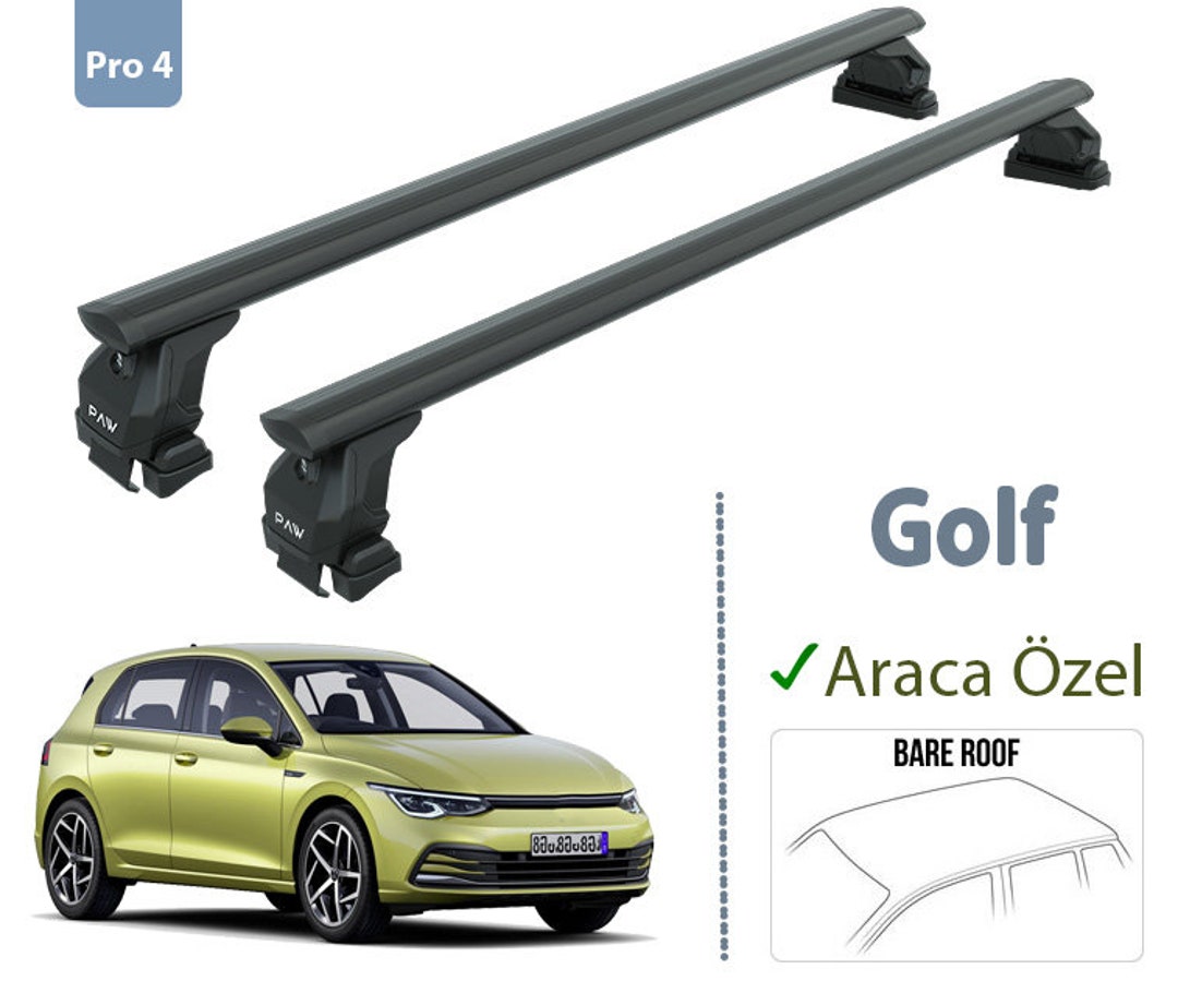 For Volkswagen Golf 8 Roof Rack Cross Bar Metal Bracket Normal Roof Alu ...