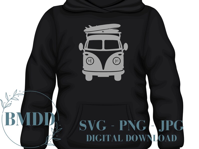 Autobús Kombi con tablas de surf SVG PNG Hippy Bus svg - Etsy México