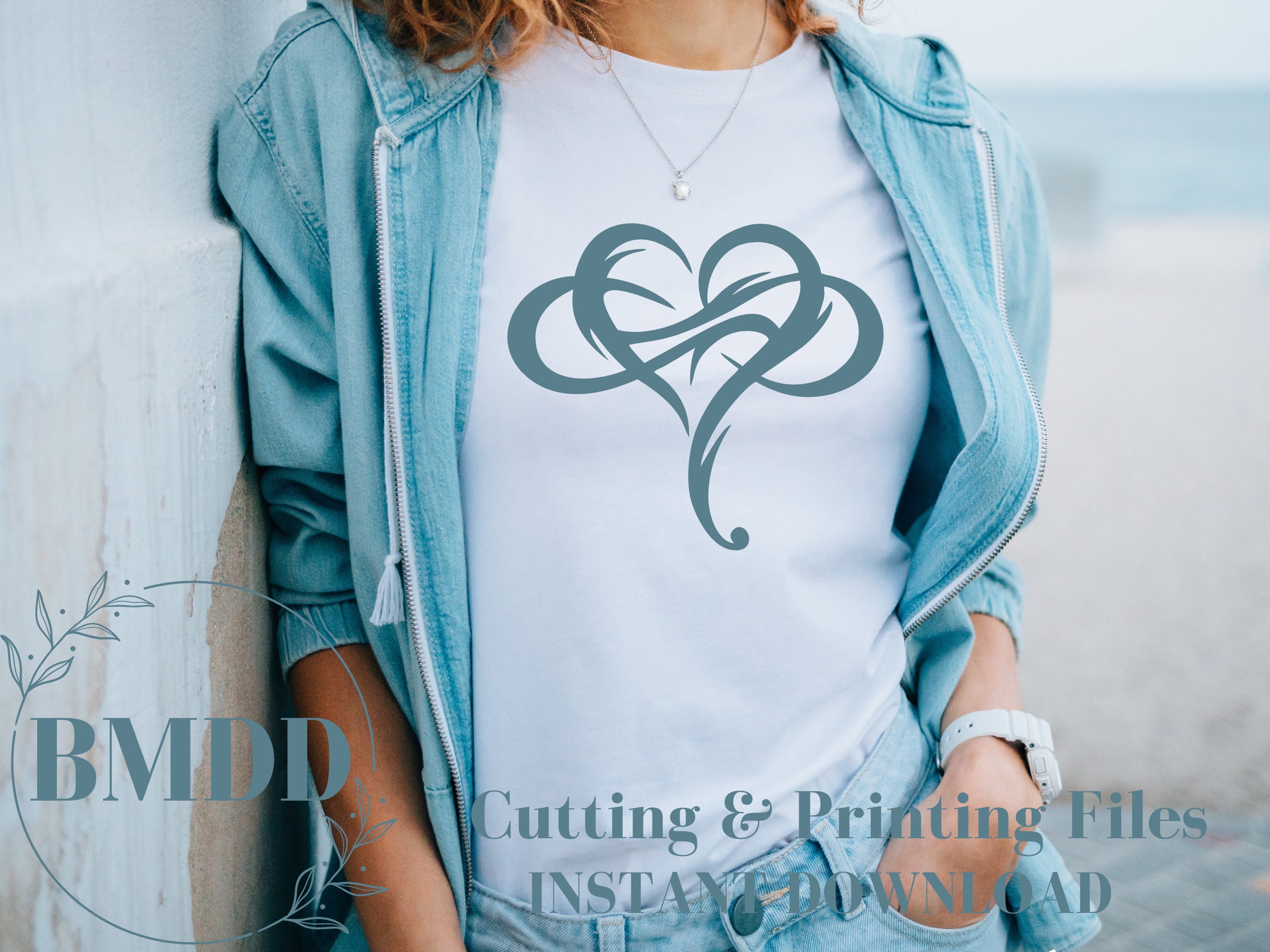 Infinity Thorn Heart SVG, JPG, PNG, Love Heart With Thorns Instant ...