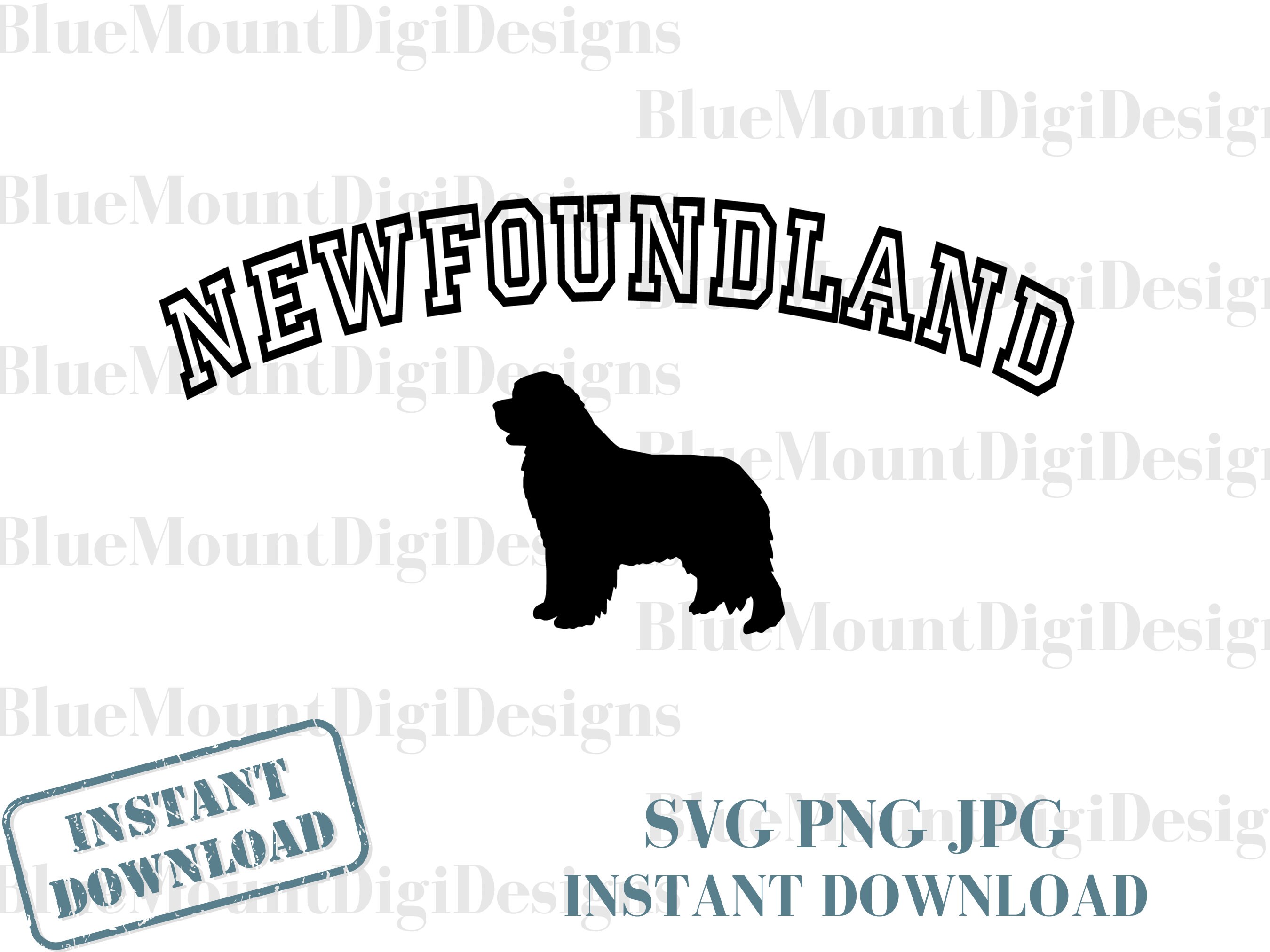 Newfoundland Svg Png Jpg Newfoundland Svg, Newie, New Found Land Svg ...