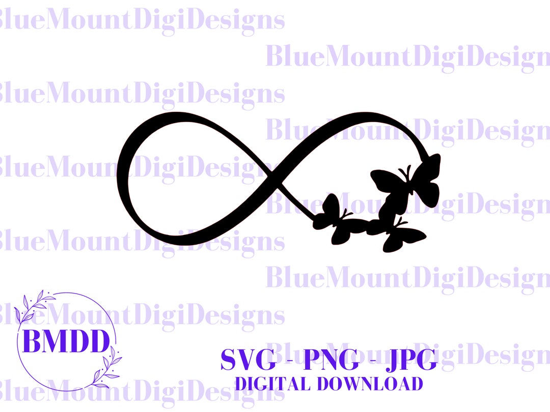 Infinity Butterfly SVG PNG Files, Digital Download, Butterflies ...