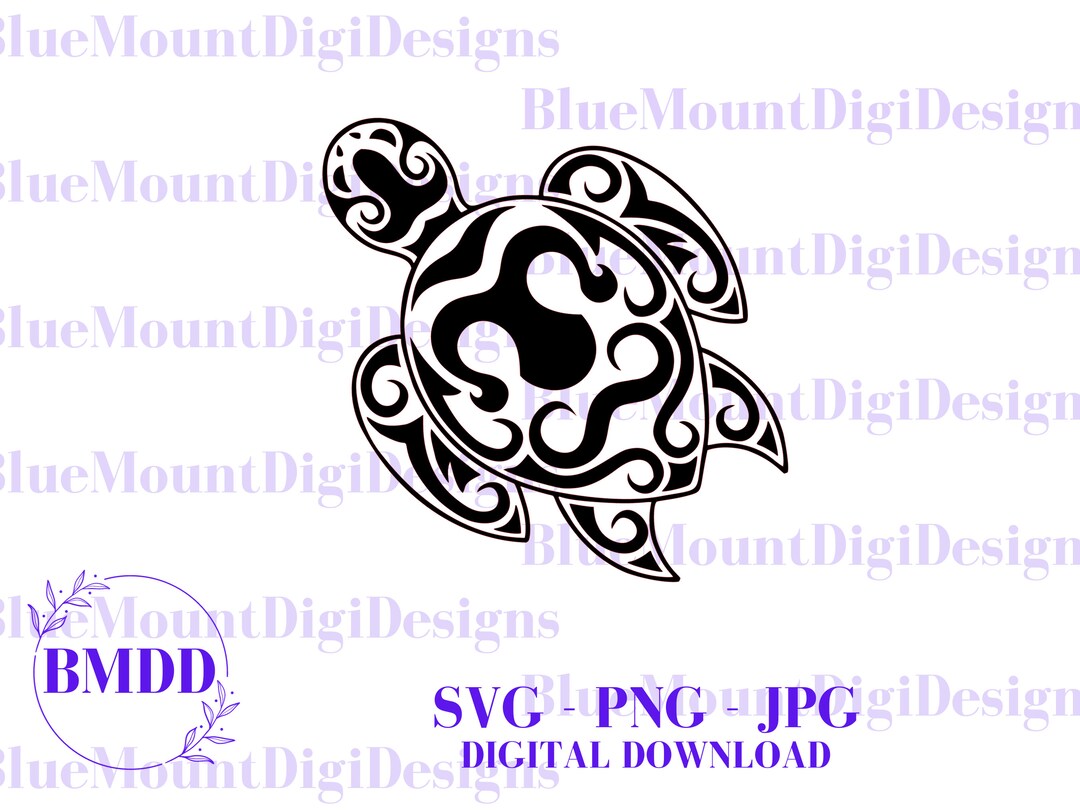 Tribal Turtle SVG PNG Jpg,turtle, Turtles, Turtle Cut Files, Turtle ...