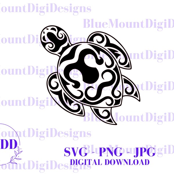 Tribal Turtle - Etsy