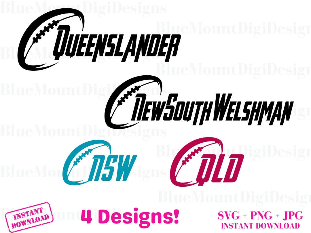 Queenslander SVG, Jpg, Png New South Wales Svg, State of Origin, NRL ...