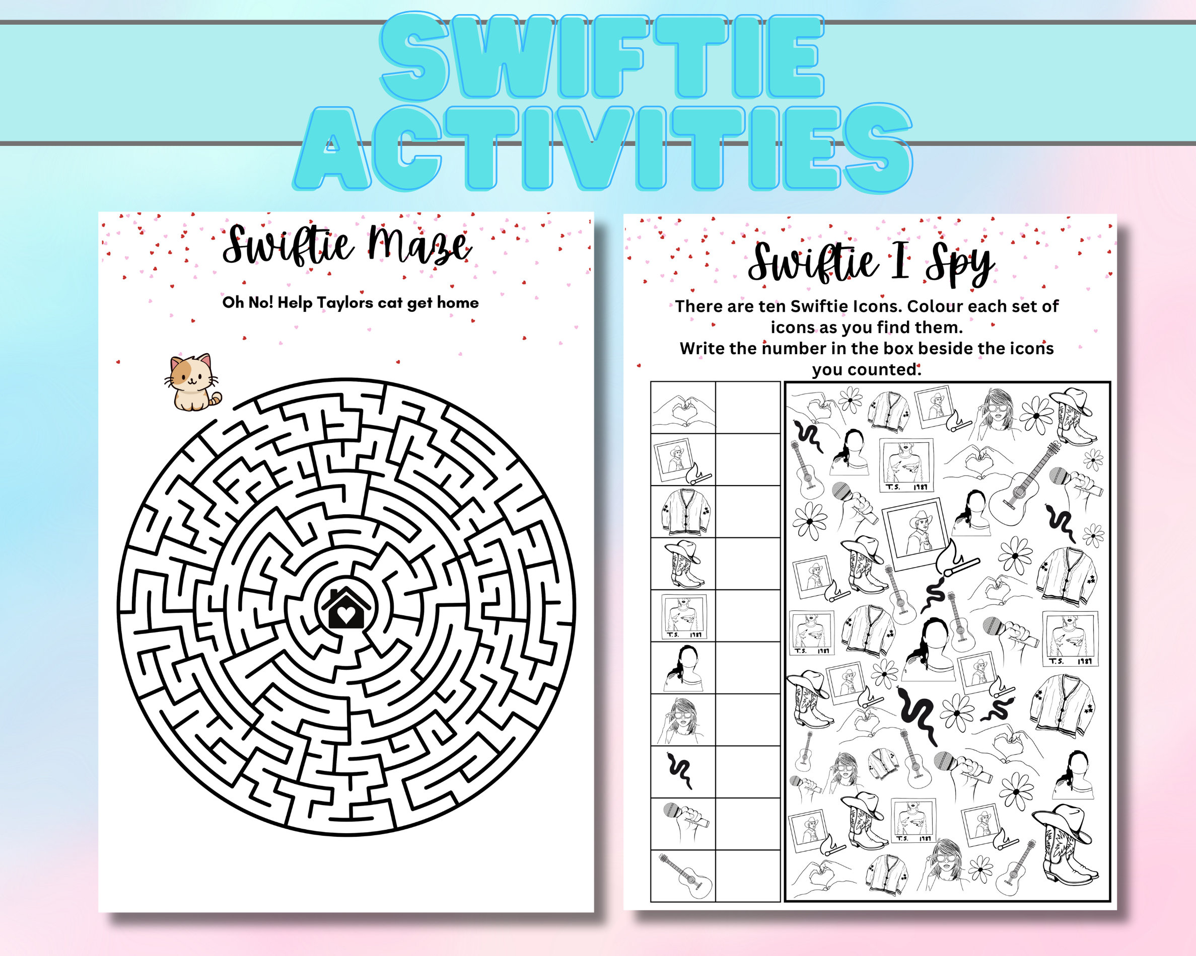 Swiftie Activities, Swift Party Games, Taylor Party Game Bundle, T ...
