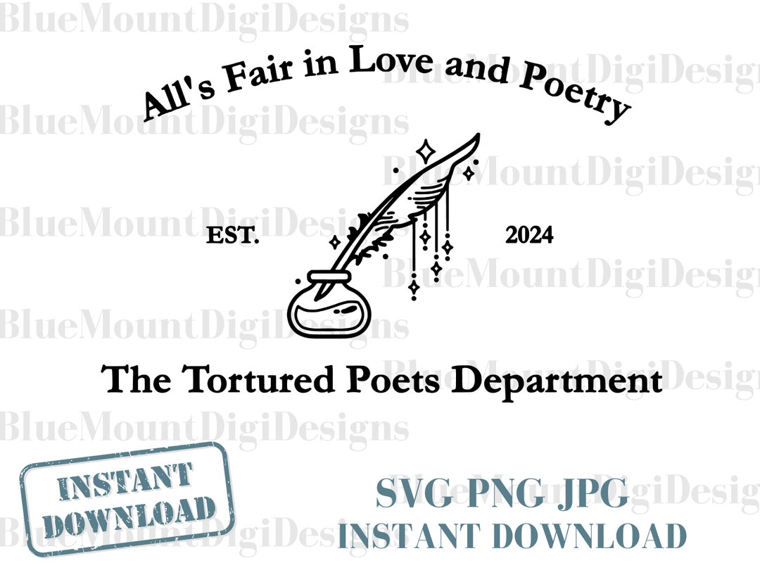 TTPD Svg Png Jpg, the Tortured Department Download, the Eras Tours ...