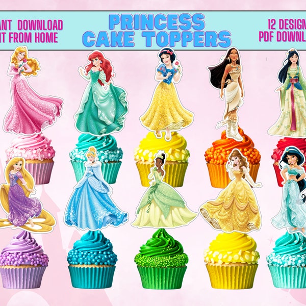 Princess Cake Topper - Etsy
