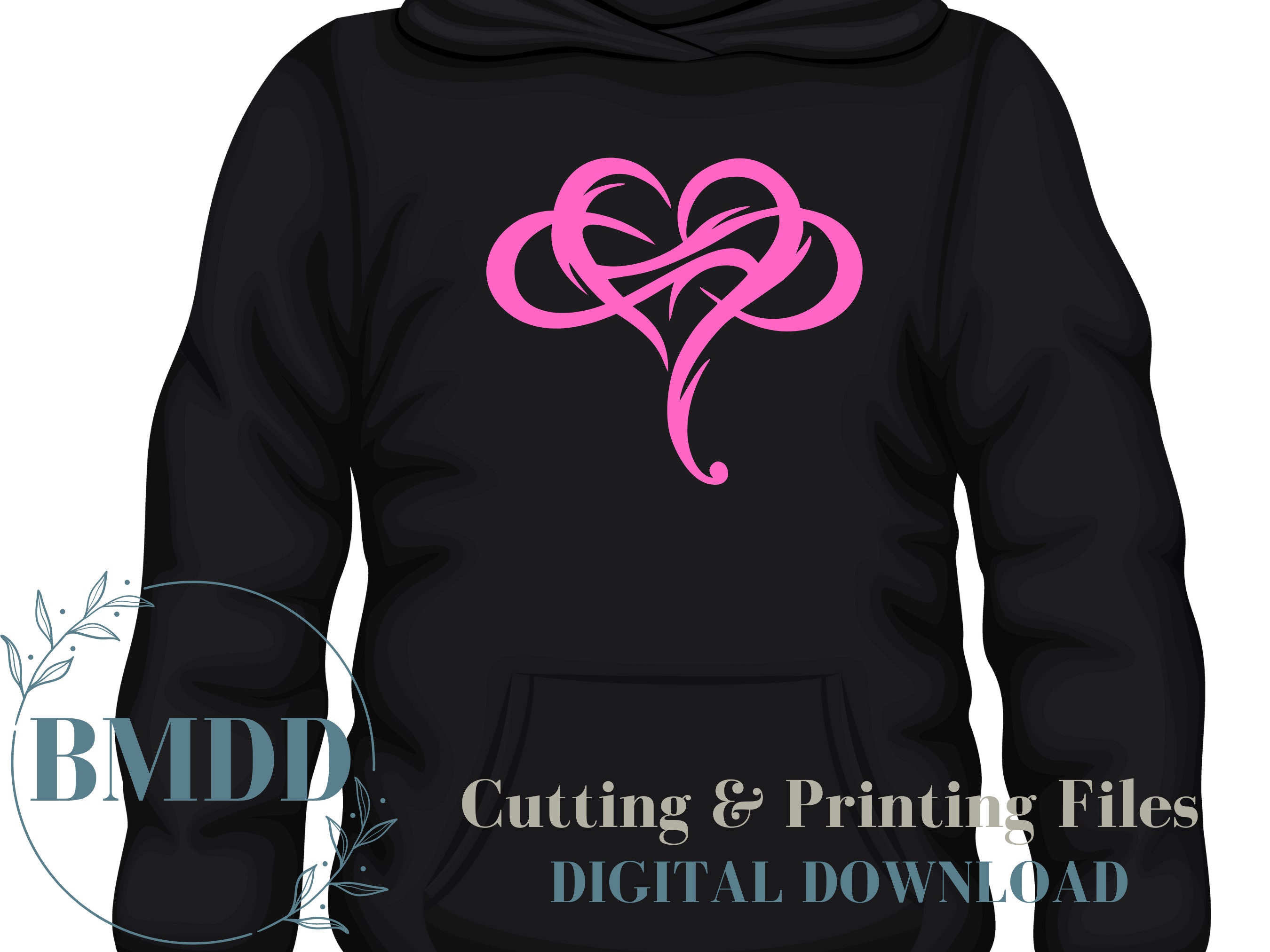 Infinity Thorn Heart SVG, JPG, PNG, Love Heart With Thorns Instant ...