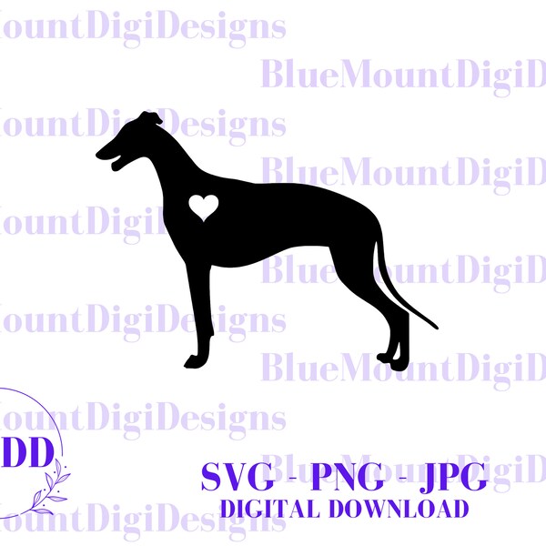 Greyhound Silhouette - Etsy