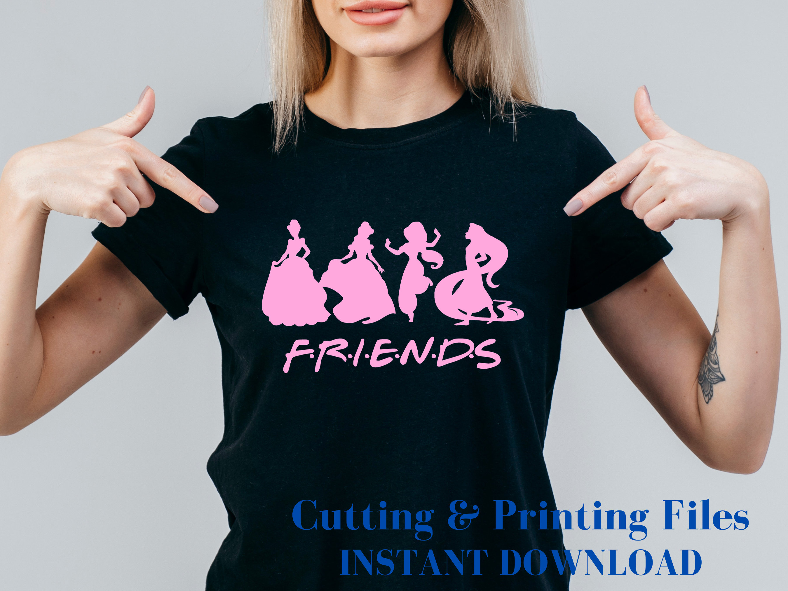 Princesses Friends Svg, Png, Jpg, Princess, Princesses, Friends Svg ...