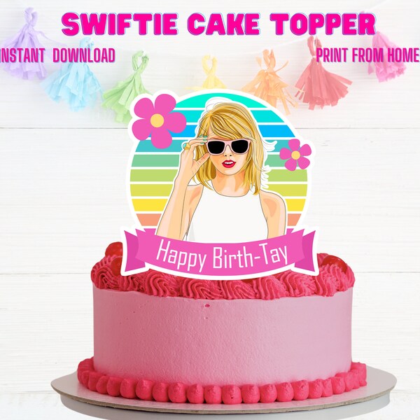 Swiftie Personalised Cake Topper - Etsy