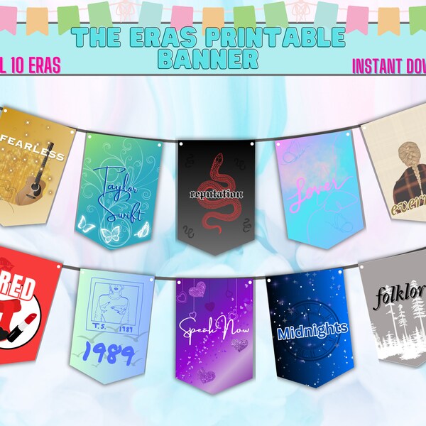 Eras Tour Party Decorations Prints - Etsy