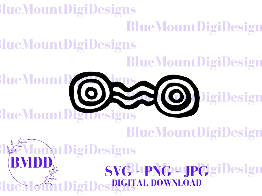 Aboriginal Symbol Waterholes SVG PNG Koori Svgs - Etsy