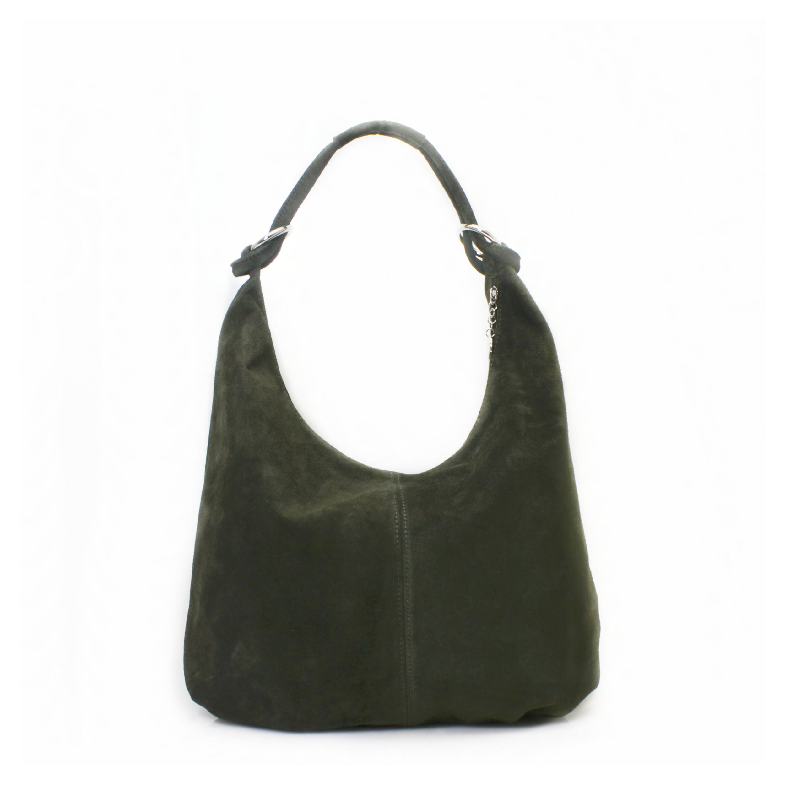Real Suede Leather Navy Tote Bag/ Slouch Bag/ Beige Suede Leather ...