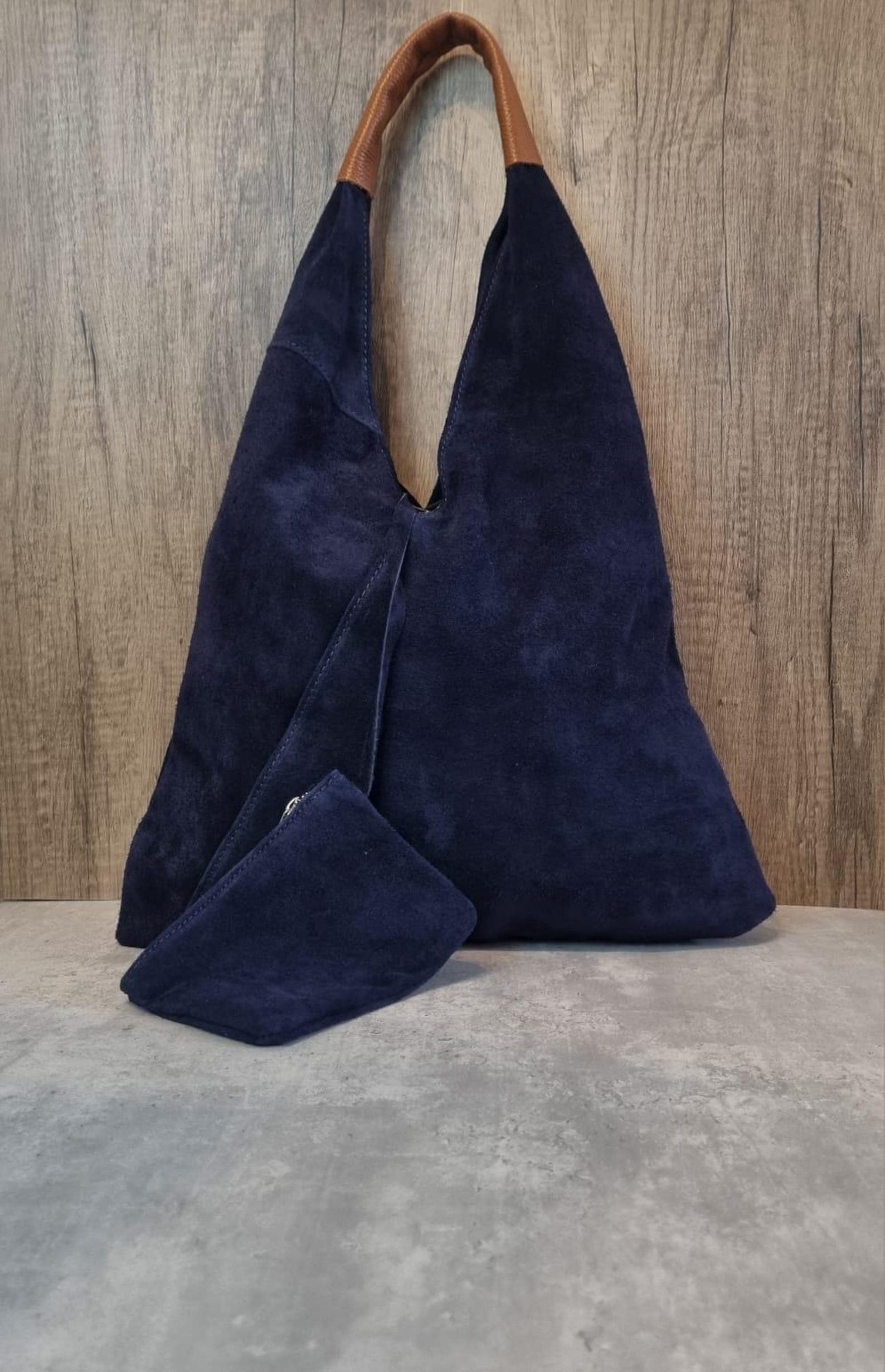 Real Suede Leather Hobo Bag: Olive Green Slouch Tote - Etsy