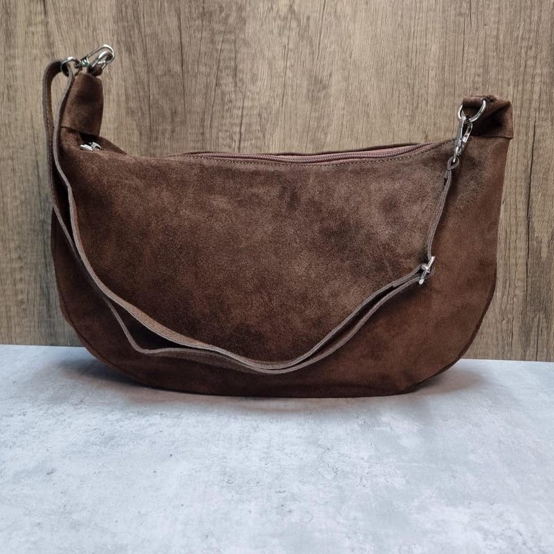 Leather Moon Bag - Etsy UK