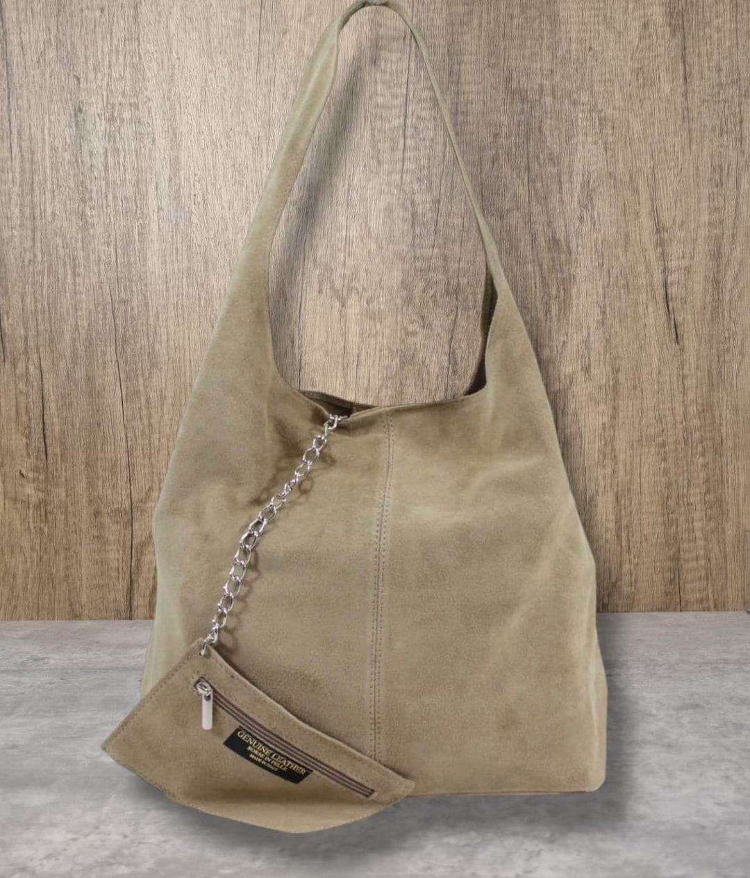 Real Suede Leather Hobo Bag: Slouch Tote Handbag - Etsy
