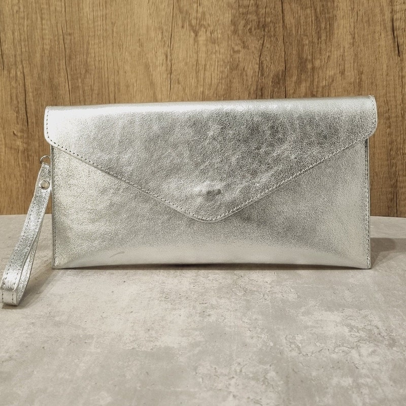 Silver Clutch Bag - Etsy