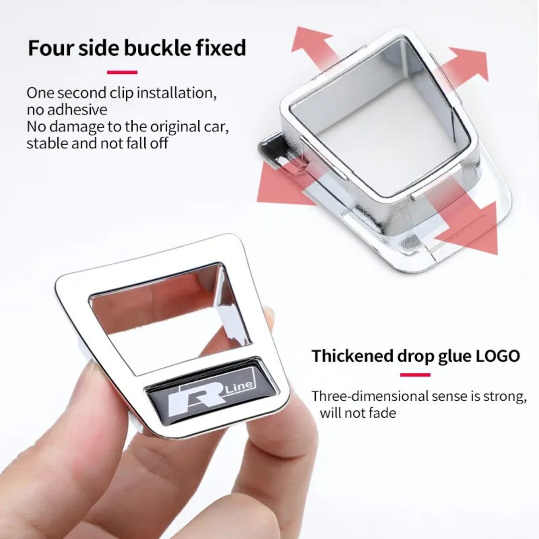 Logo emblème de volant VW R-line logo R emblème décoratif logo emblème ...