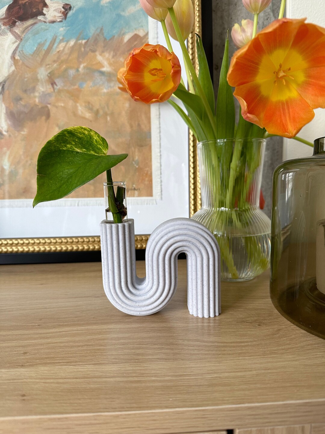 Curvy Plant Propagation Stand | 3D Printed Modern Home Decor - Etsy